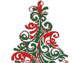 Swirl Cross Stitch - Etsy