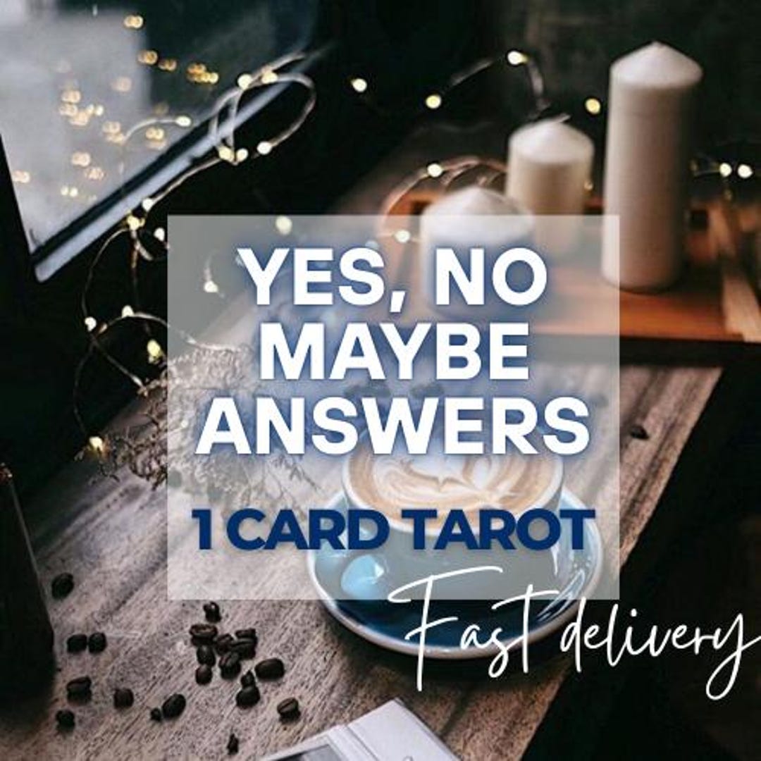 One Tarot Card Reading: Yes, No, Maybe Answer - Psychic Guidance - Etsy