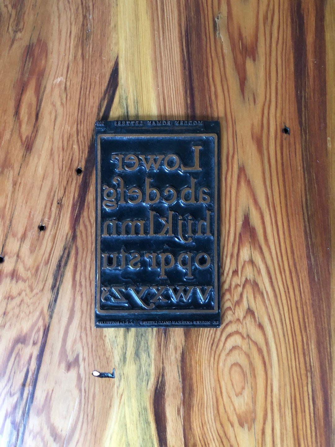 Printers Plate Letters - Etsy
