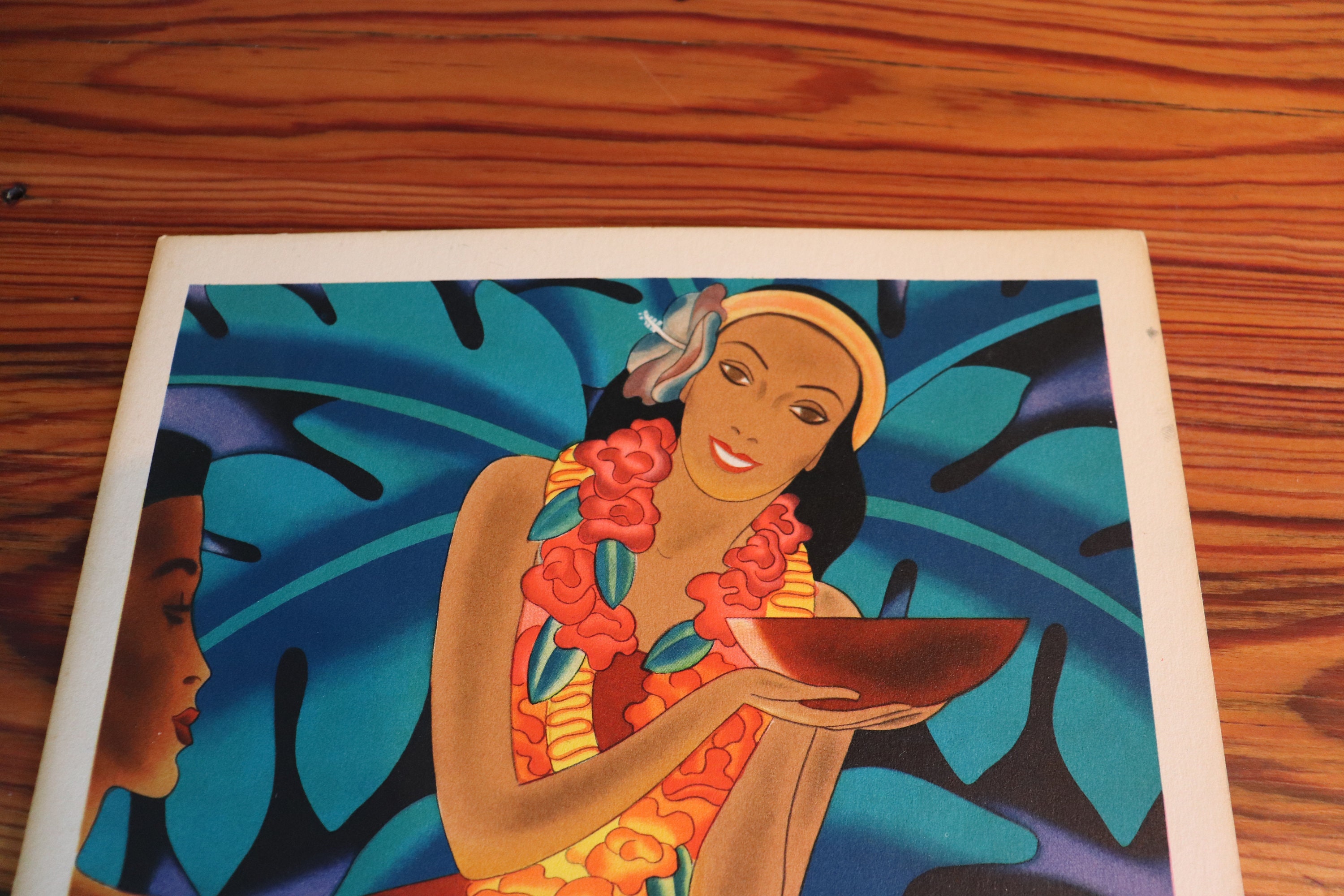 SS Matsonia Cruise Ship Menu Vintage 1946 Woman With a Bowl Original - Etsy