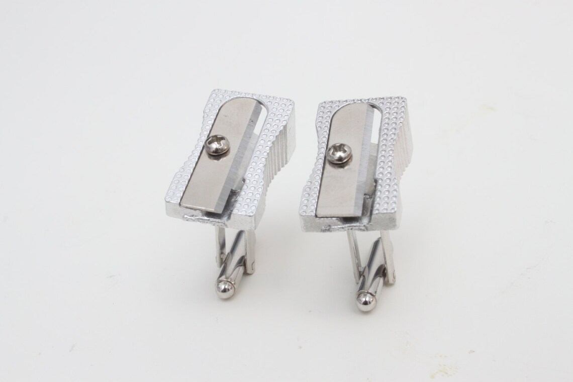 Completely Unique Pencil Sharpener Cufflinks - Etsy