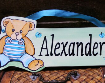 Baby name plates. Personalised wooden name plaque for | Etsy