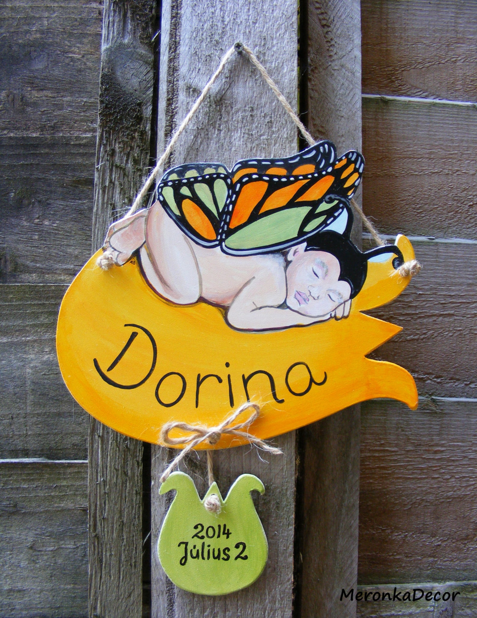 Baby Name Plates. Personalised, Wooden, Name Plaque for Children's Room ...