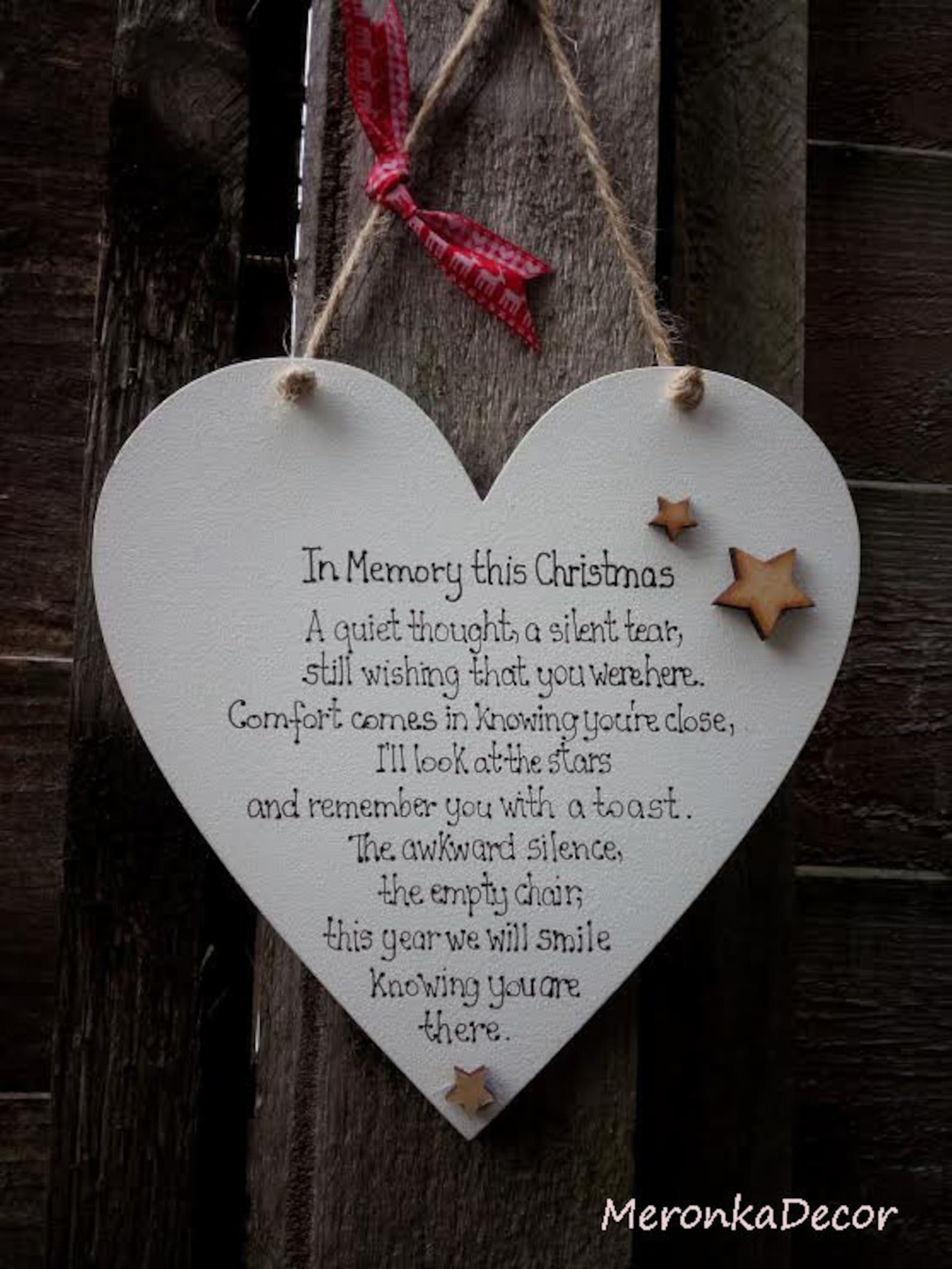 Customised IN MEMORY CHRISTMAS Memorial Christmas - Etsy