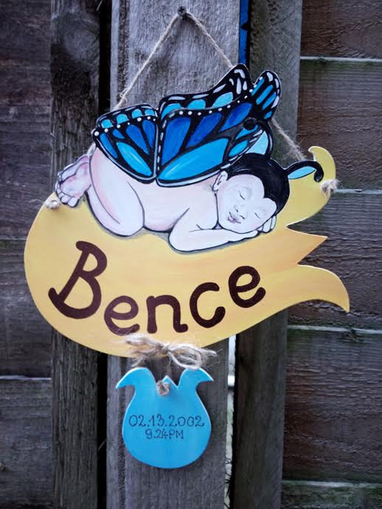 Baby Name Plates. Personalised, Wooden, Name Plaque for Children's Room ...