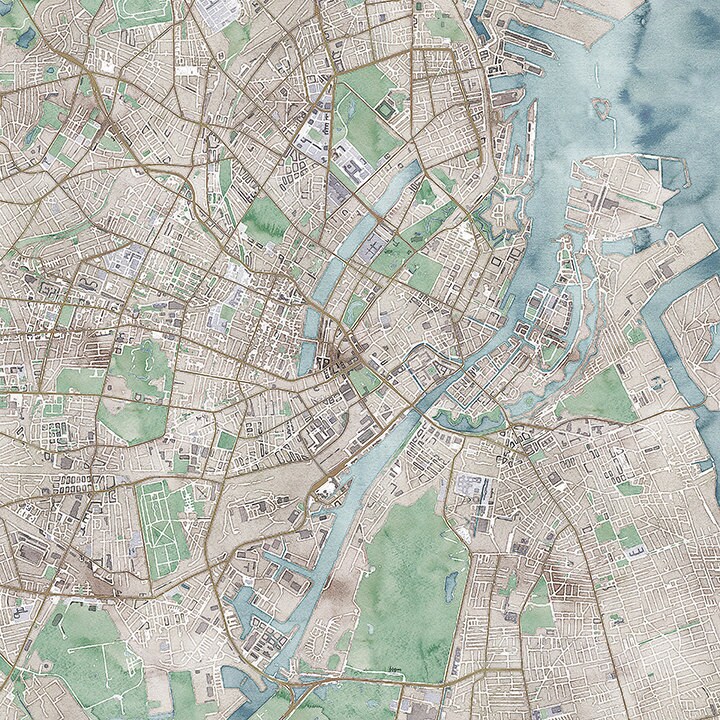 Custom City Map Print Custom Map Print Personalized Map Art - Etsy