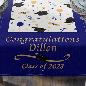 Personalized Graduation Table Runner | Graduation Decorations 2023 ...
