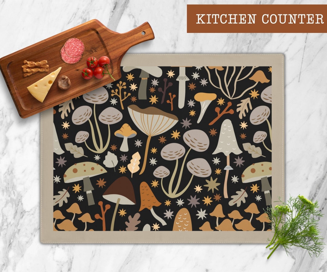 Mushroom Placemats – Mid-century Modern Cottagecore Table Decor - Etsy
