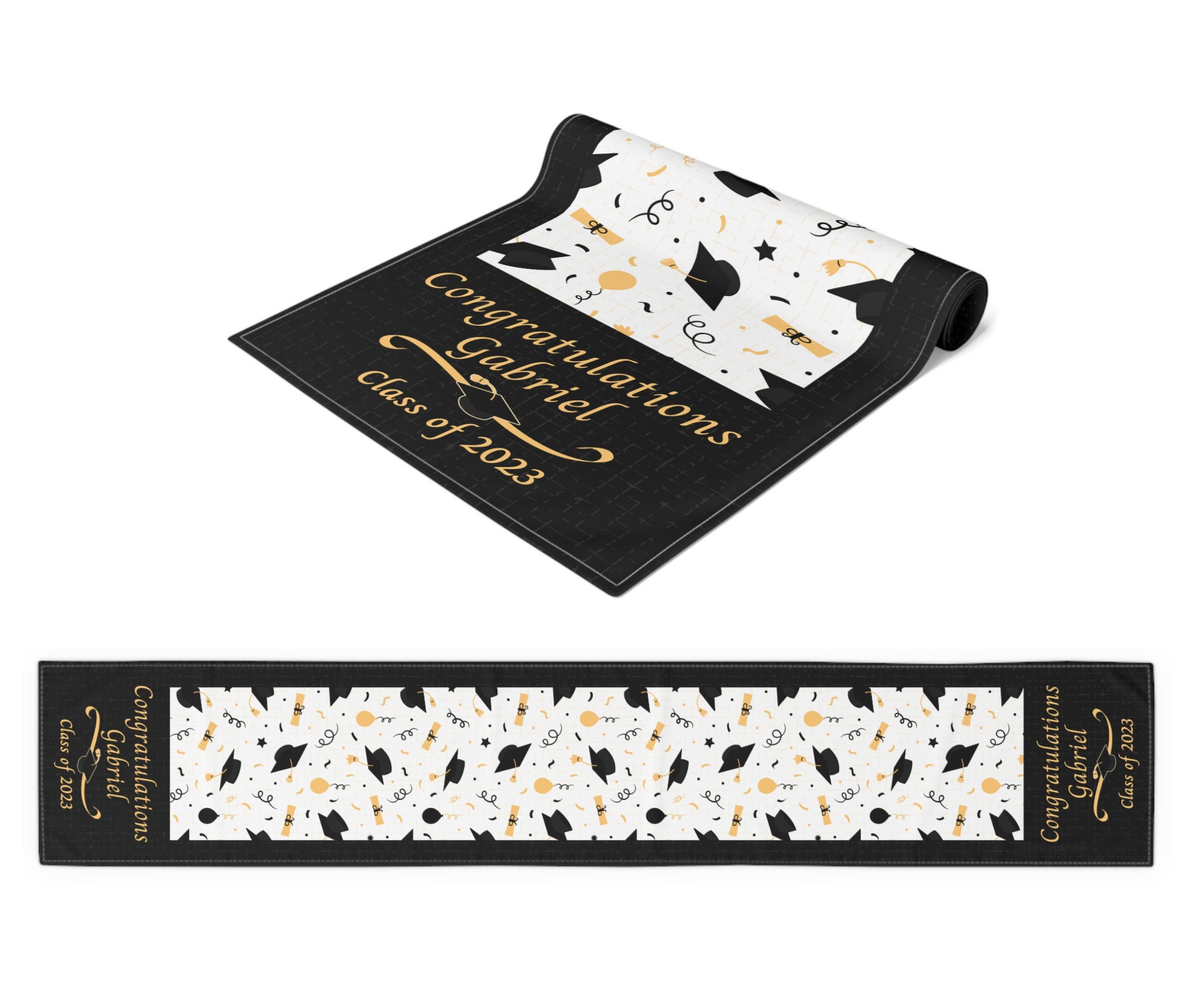 Personalized Graduation Table Runner Graduation Decorations 2023 Grad ...