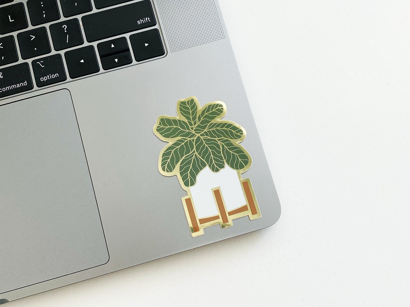 Fiddle Leaf Fig Sticker Plant Lover Sticker Metallic Die - Etsy