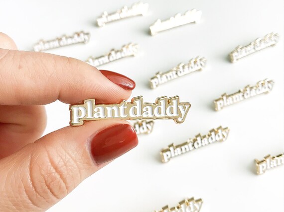 Plant Daddy Enamel Pin Enamel Pins And Accessories For Plant Etsy