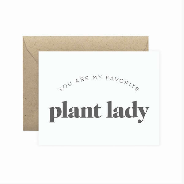 Plant Lady Birthday Card - Etsy