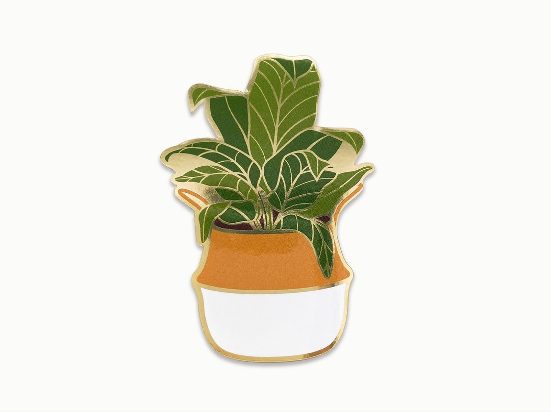 Banana Leaf Tree Sticker | Plant Lover Sticker | Metallic Die Cut ...