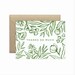 Thanks Botanical Greeting Card Thank You Card Greeting Card Plant Lady ...