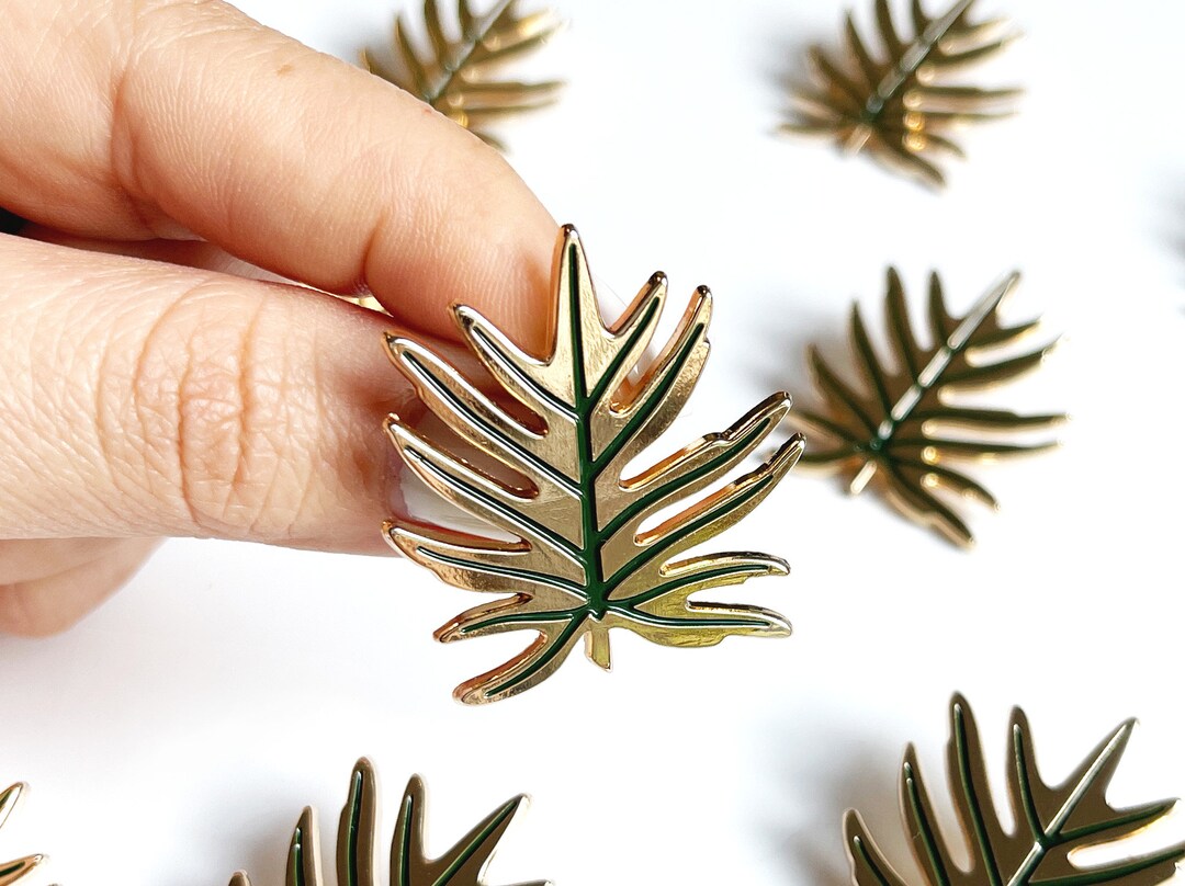 Philodendron Leaf Pin Lapel Pins & Accessories for Plant - Etsy