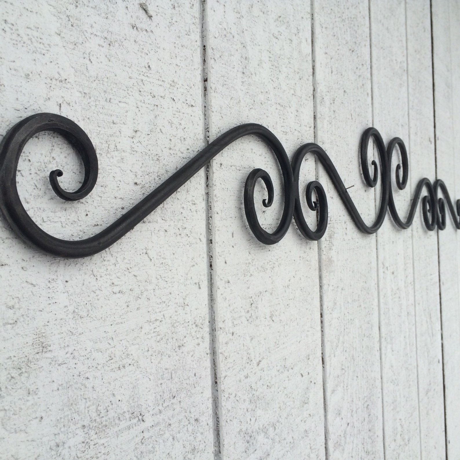 Large Wall Scroll Wrought Iron Wall Art Wrought Iron Wall Etsy