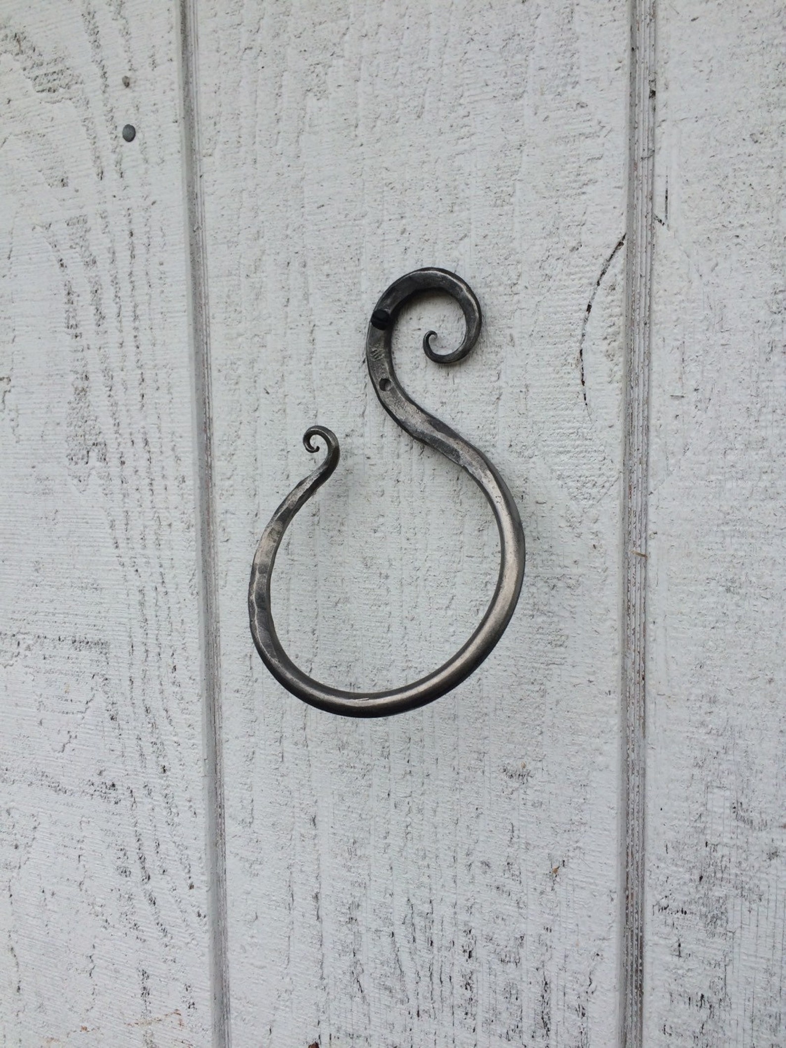 Wrought Iron Towel Ring Scroll Towel Ring Towel Rack | Etsy