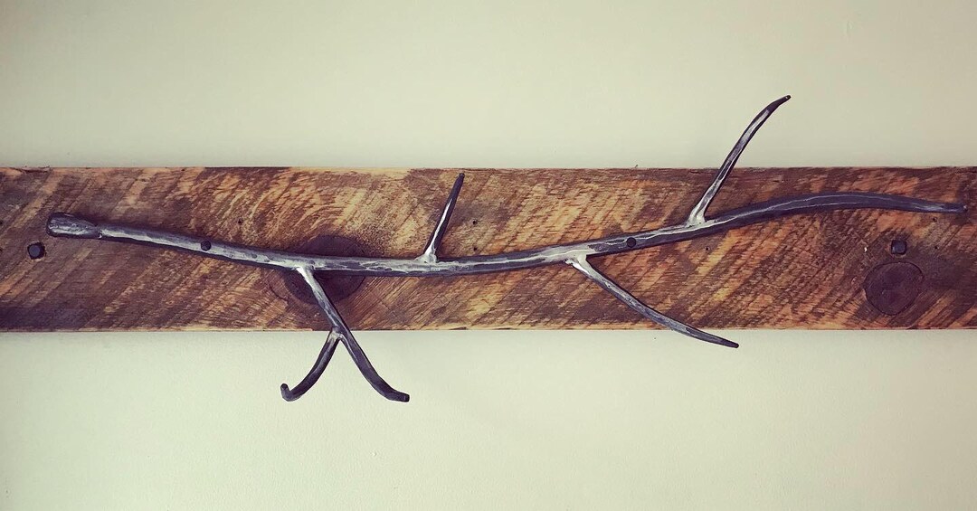 Tree Branch Coat Rack, Unique Hook Rack, Wall Mounted Tree Branch Coat ...