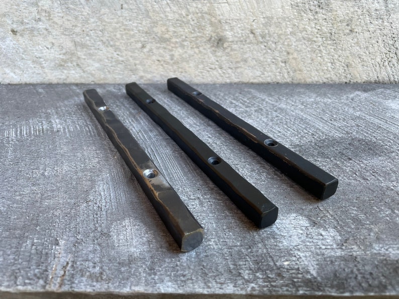 Low Profile Sliding Barn Door Pull, Finger Pull, Wrought Iron Forged ...