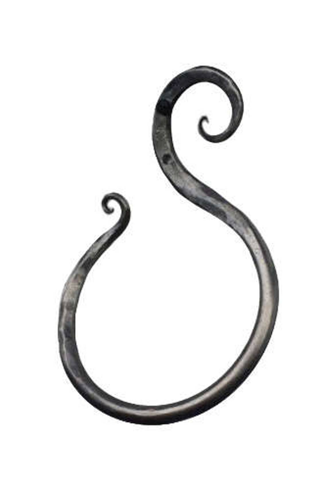 Wrought Iron Towel Ring Scroll Towel Ring Towel Rack | Etsy
