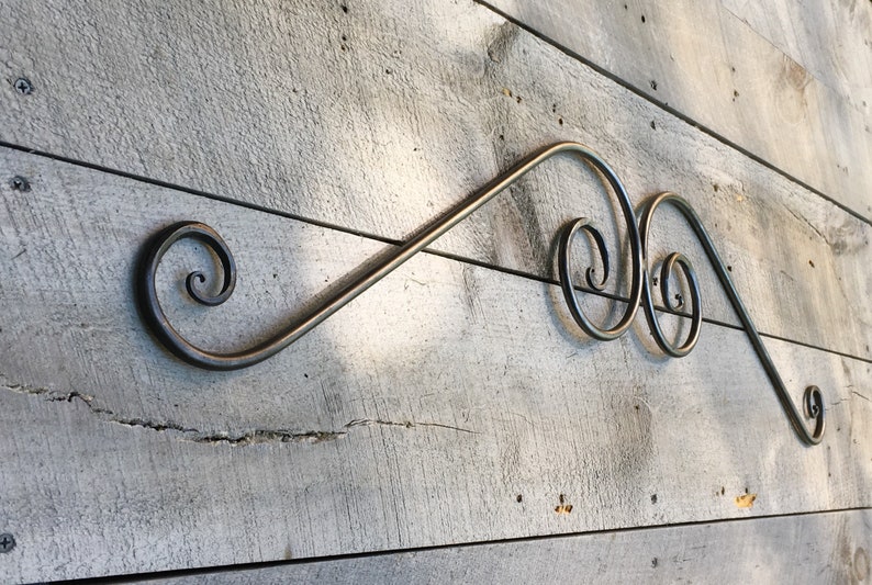 Wrought Iron Scroll Wall Art Wrought Iron Wall Scrolls Decor Etsy
