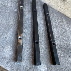 Low Profile Sliding Barn Door Pull, Finger Pull, Wrought Iron Forged ...