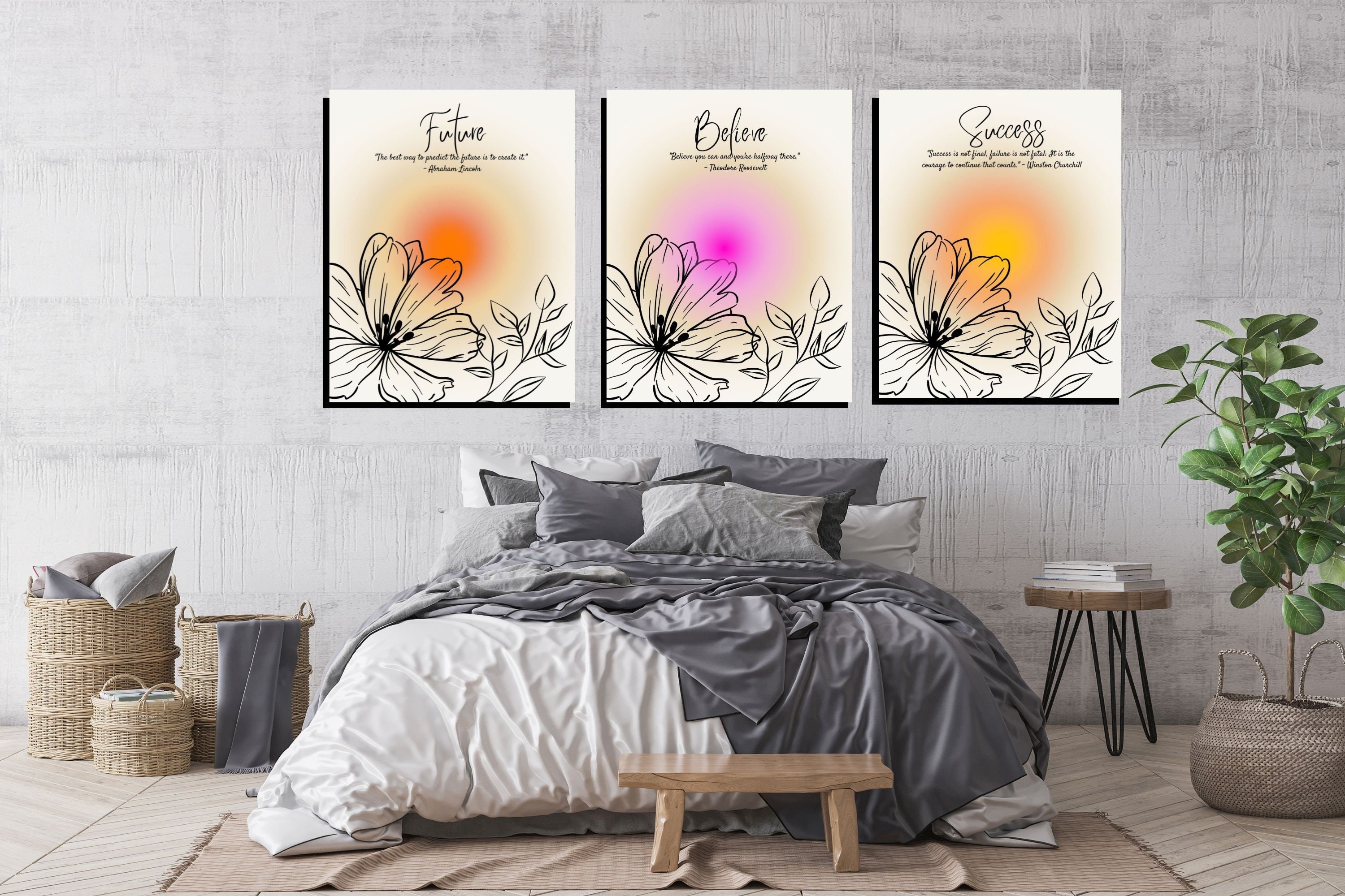 Aura Poster Set, PRINTABLE Aura Print, Nursery Print, Spiritual Wall ...
