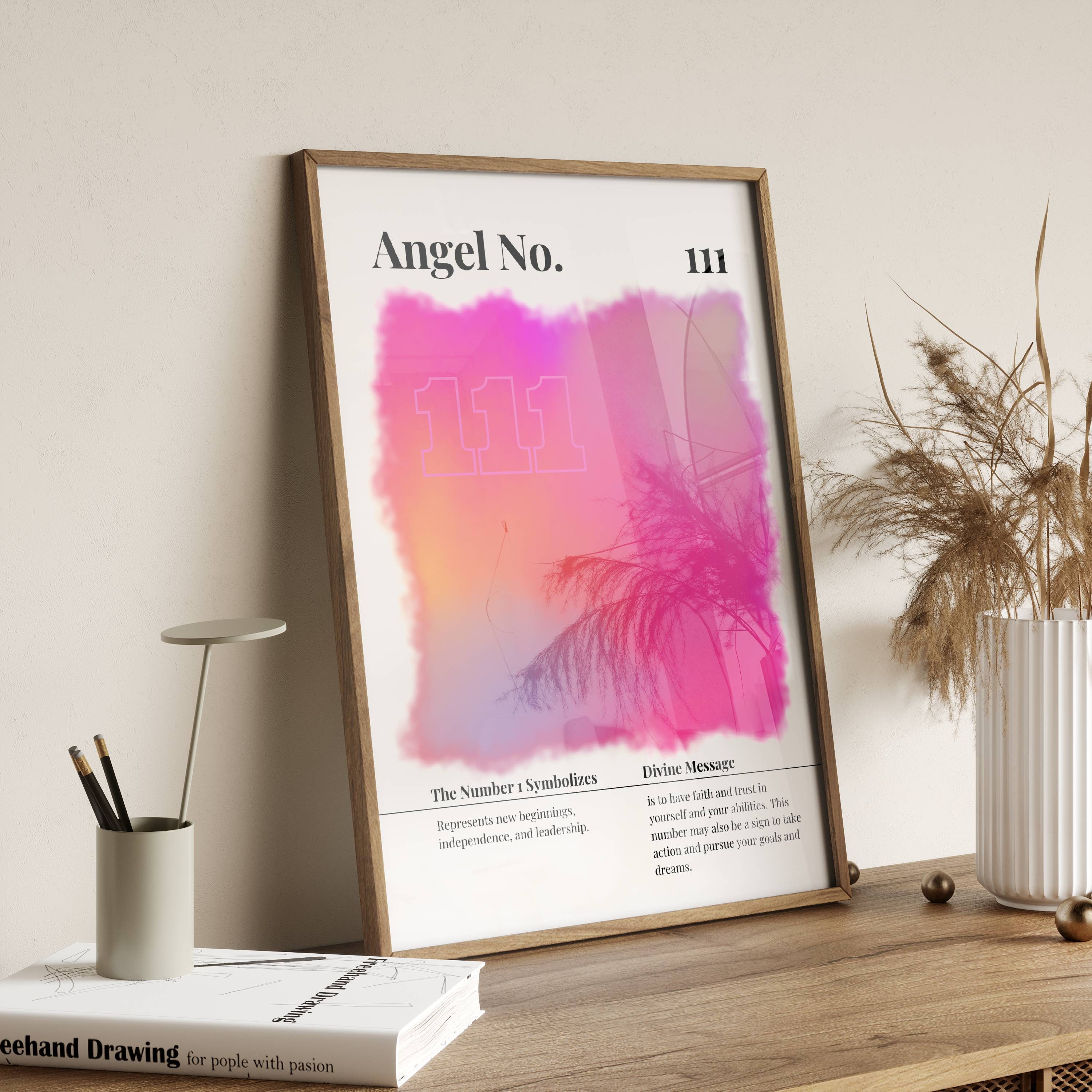 Aura Poster SET OF 3 Abstract Angel Number Print Set, Spiritual Wall ...