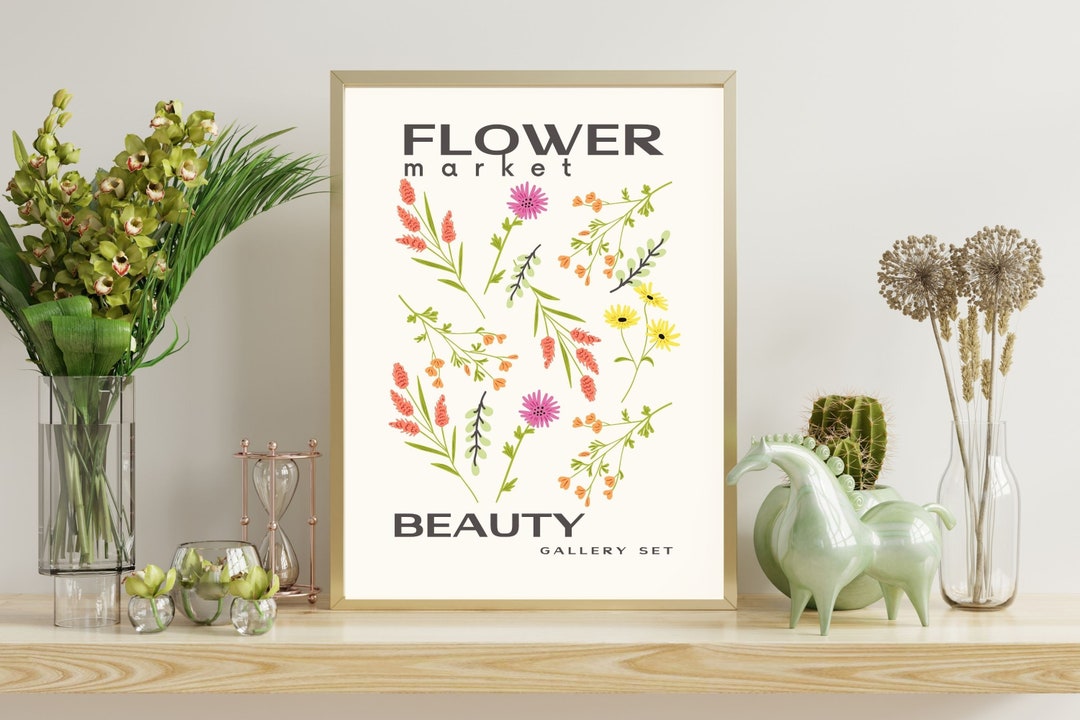 PRINTABLE Spring Wall Art Decor Small Room Downloads Files Botanical ...