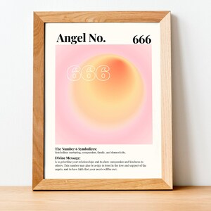Aura Poster SET OF 3 Abstract Angel Number Print Set, Spiritual Wall ...