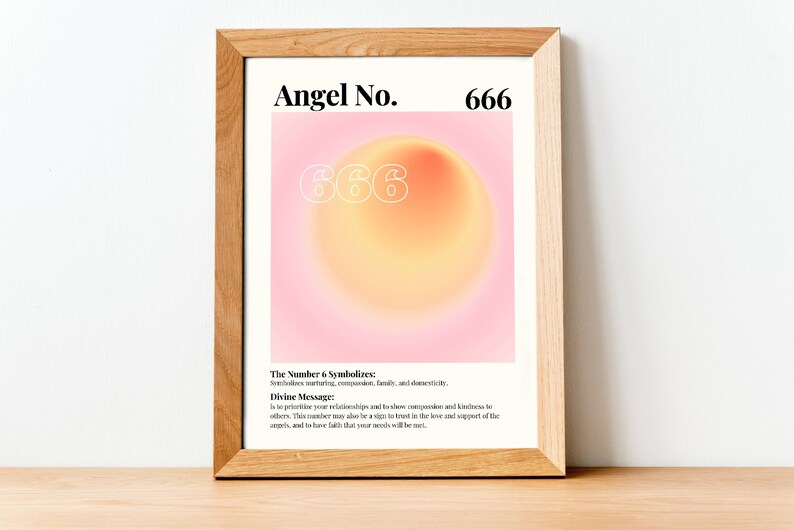 Aura Poster SET OF 3 Abstract Angel Number Print Set, Spiritual Wall ...