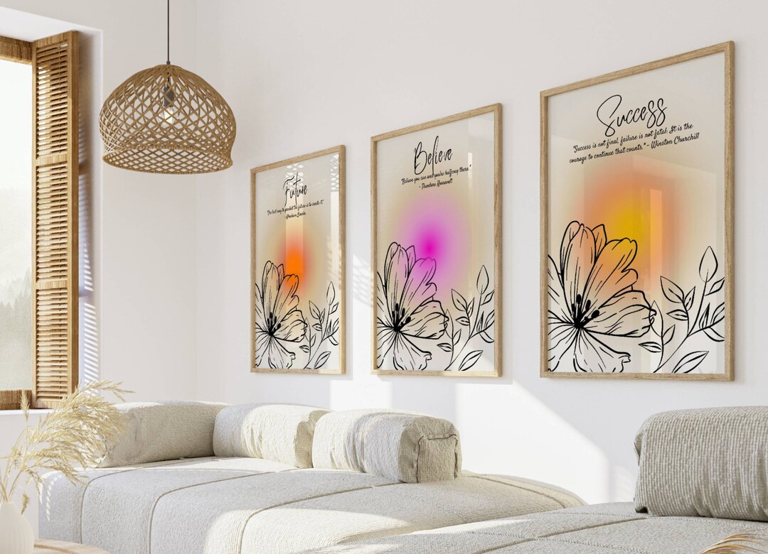 Aura Poster Set, PRINTABLE Aura Print, Nursery Print, Spiritual Wall ...