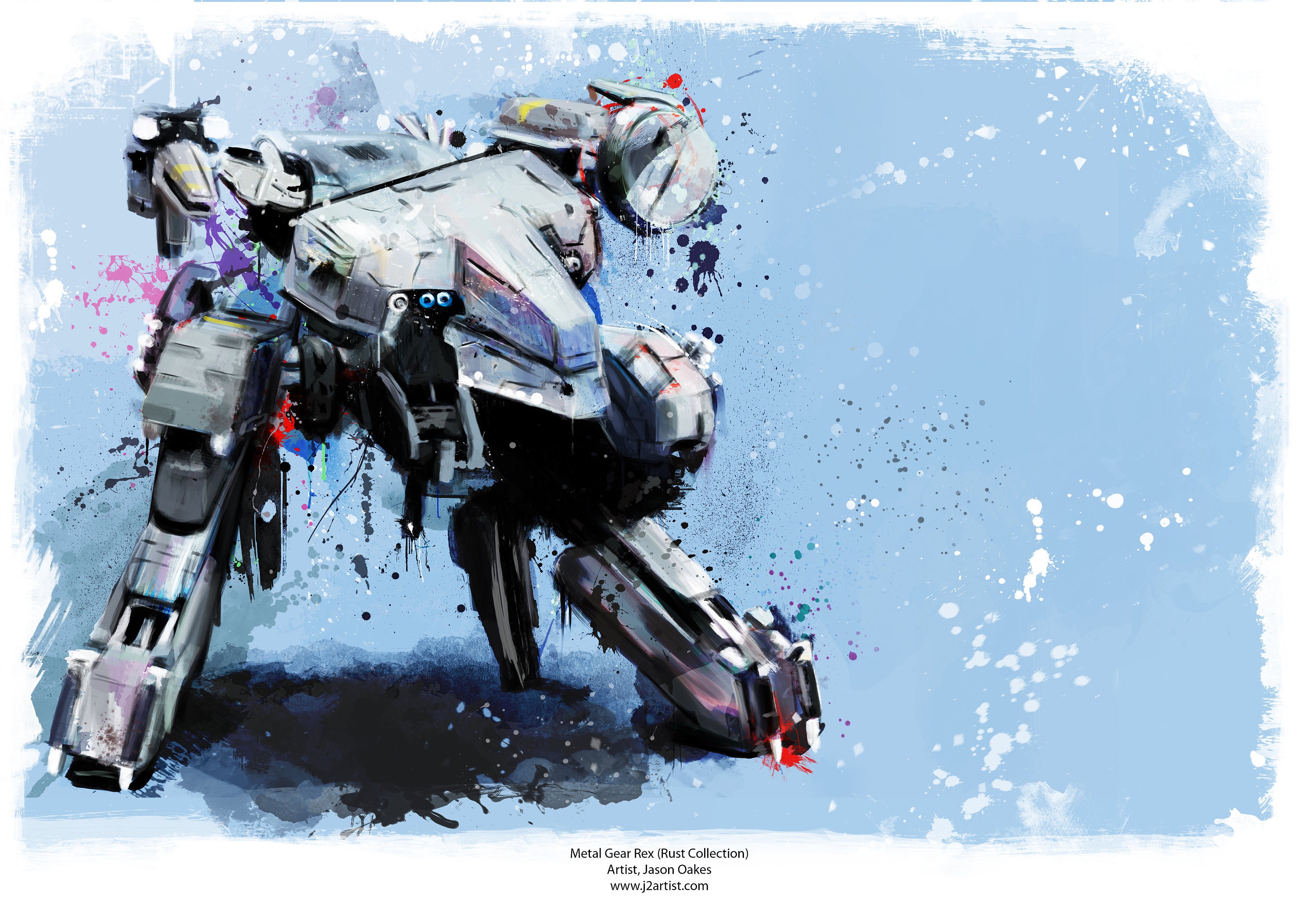 Metal Gear Rex 13x19 Artist-Signed Print Archival | Etsy