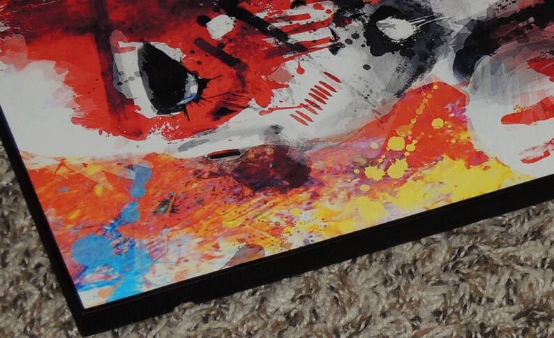 Bounty Hunter Boba WOOD Art Panel 11x17 Abstract Art - Etsy