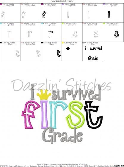 School Design Embroidery Applique Design Digital Fun Girl | Etsy