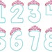 Princess Crown Appliqued Number Set 1-9 Embroidery Design Digital ...