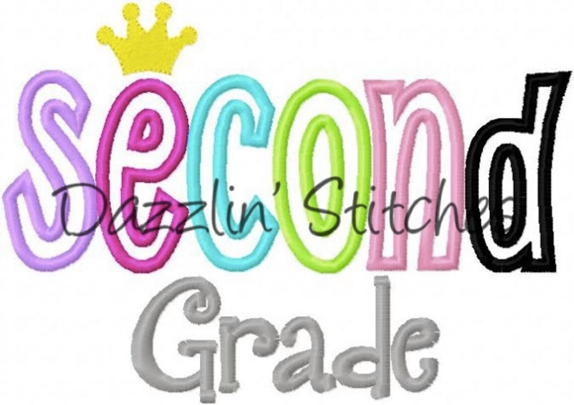 Teacher School Design Embroidery Applique Design Digital | Etsy