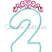Princess Crown Appliqued Number Set 1-9 Embroidery Design Digital ...