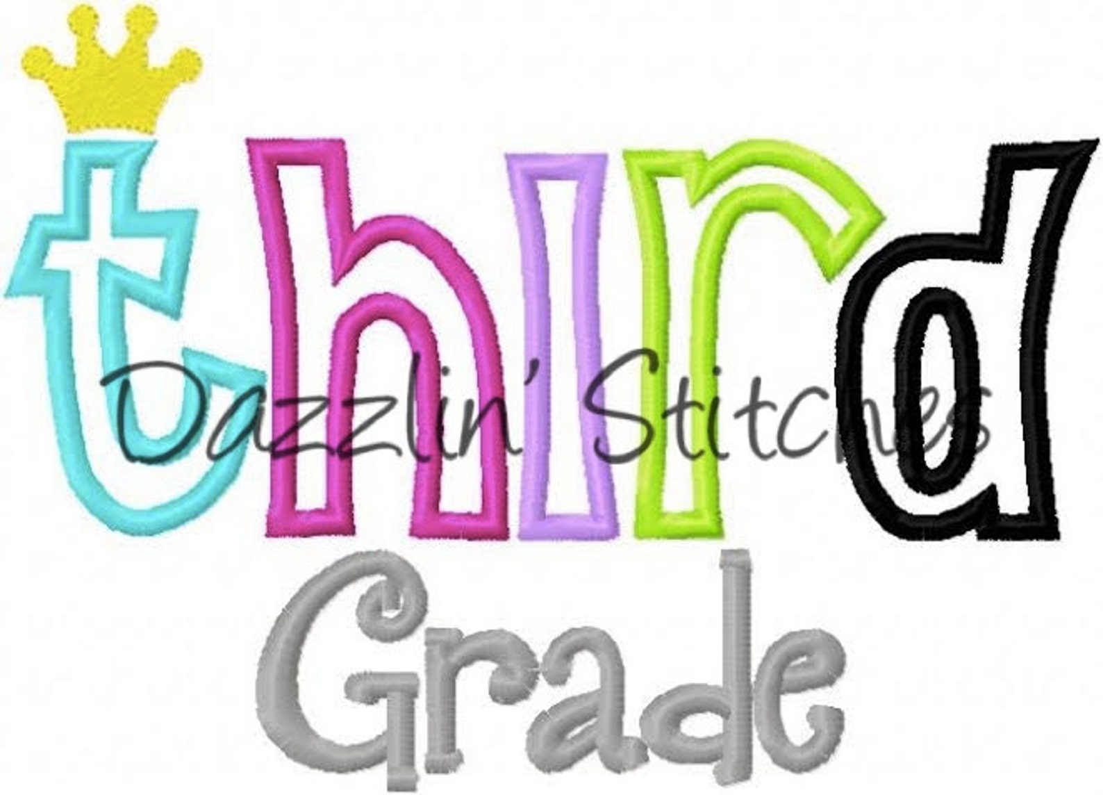 Teacher School Design Embroidery Applique Design Digital | Etsy