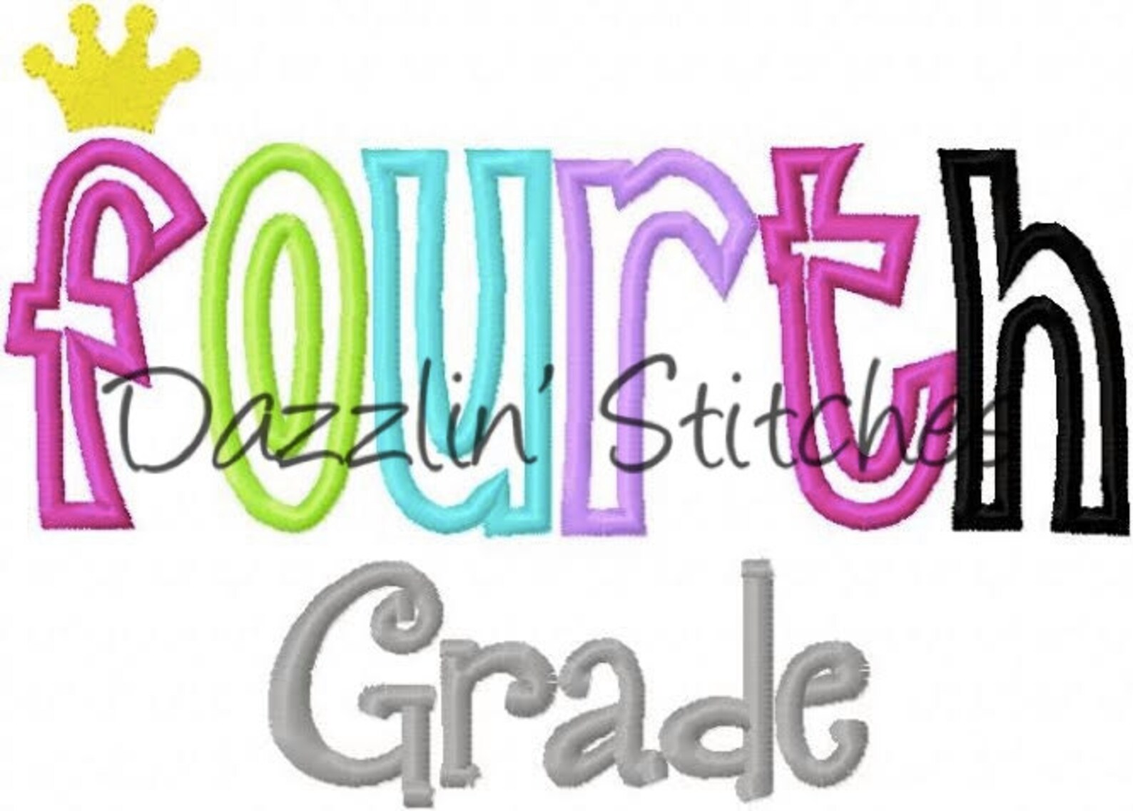 Teacher School Design Embroidery Applique Design Digital | Etsy