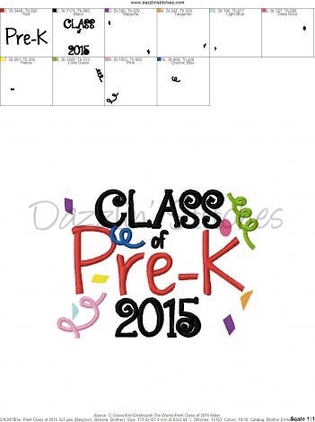 School Class of Design Embroidery Design Digital Design Pre K | Etsy