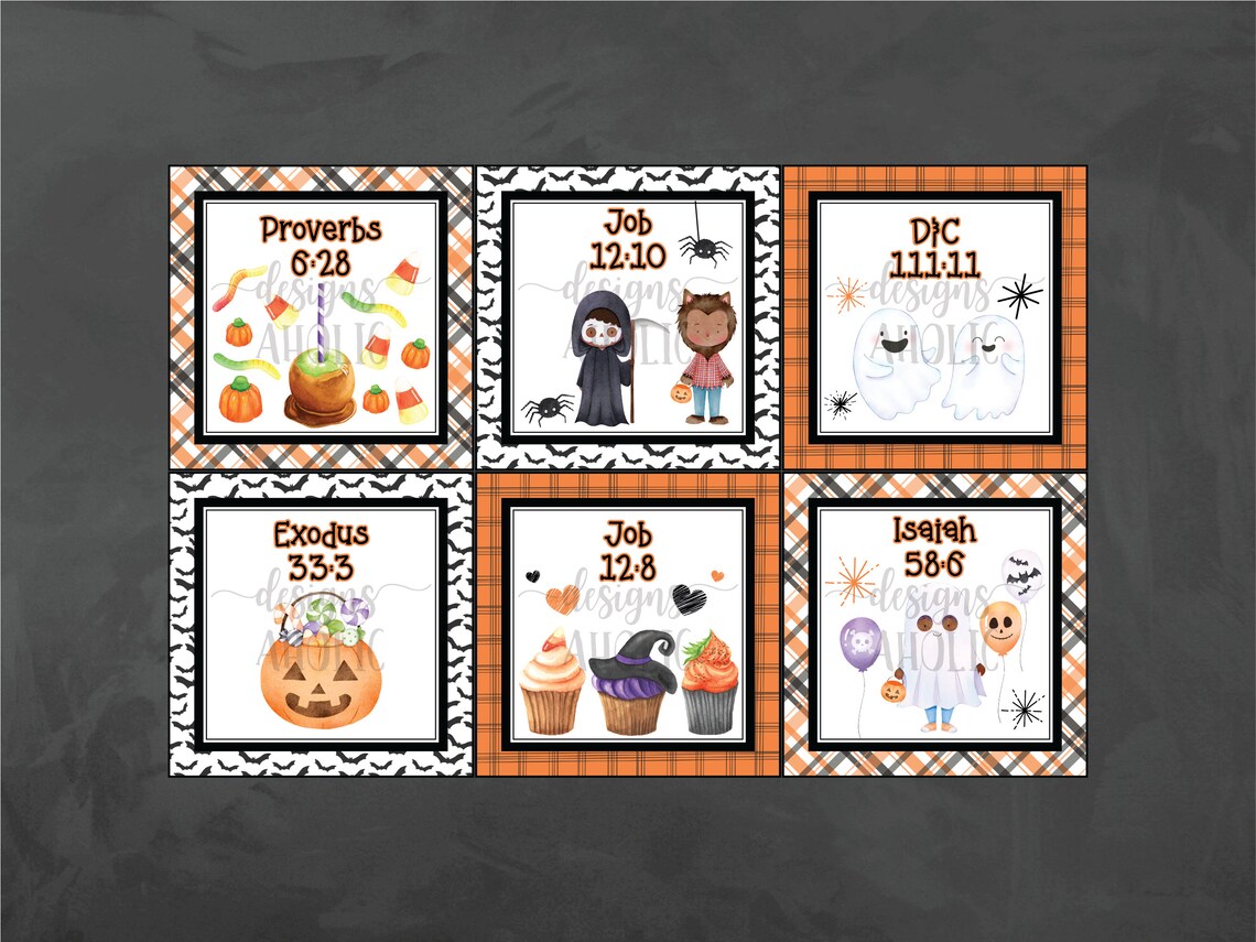 LDS Halloween Candy Scripture Chase Game - LDS Seminary Halloween Game ...