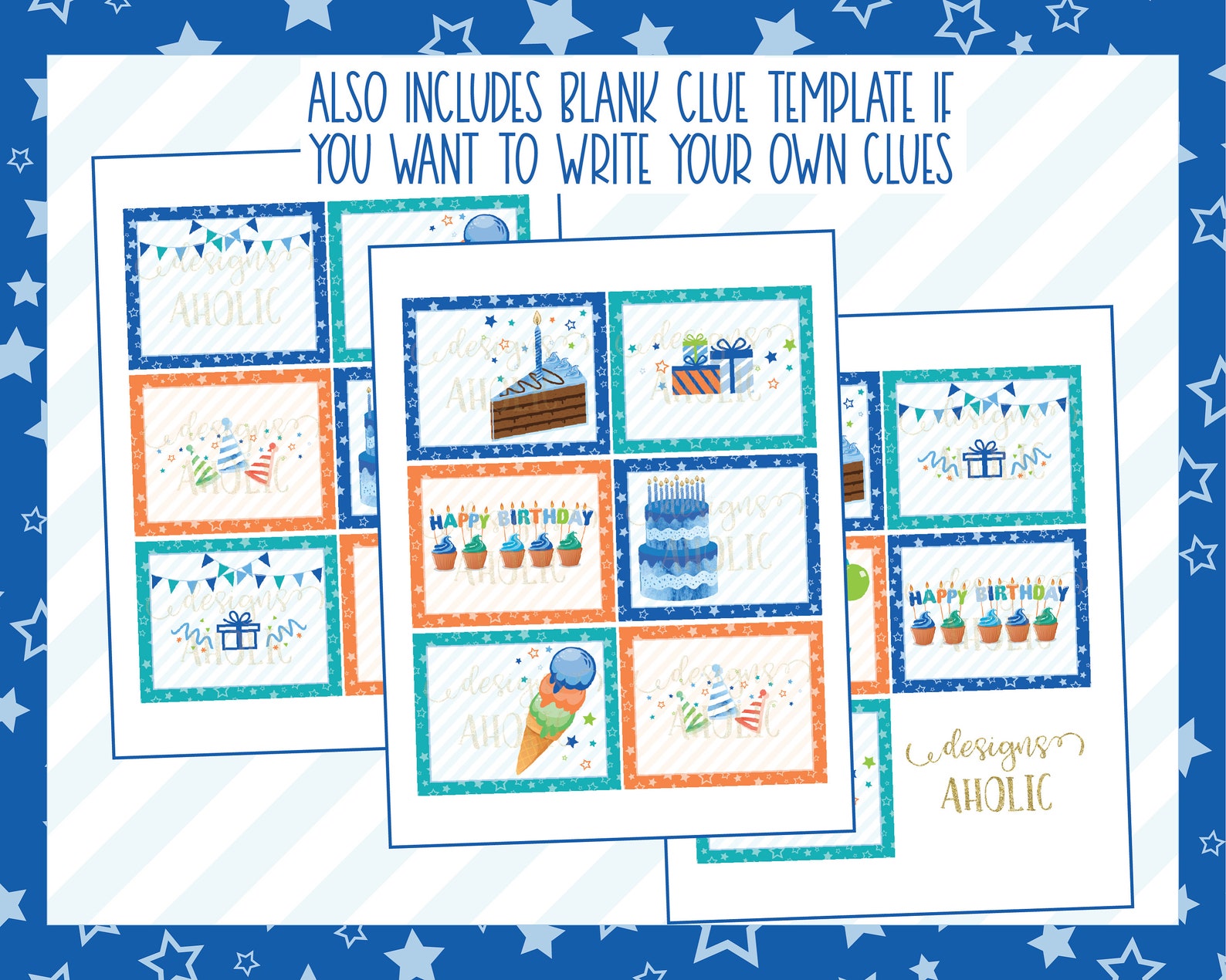 Indoor Birthday Treasure Hunt Clues - Indoor Birthday Scavenger Hunt ...