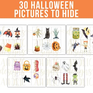 Toddler Picture Halloween Scavenger Hunt - Toddler Halloween Picture ...