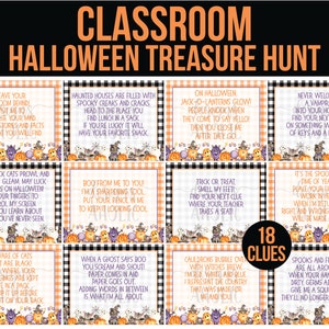 Classroom Halloween Treasure Hunt School Halloween Treasure Hunt ...