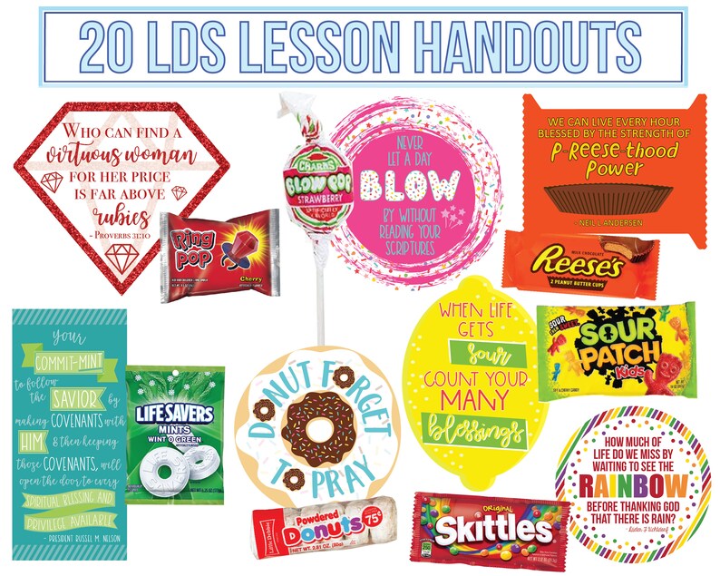 20 LDS Lesson Handouts Young Women's Lesson Handouts - Etsy Denmark