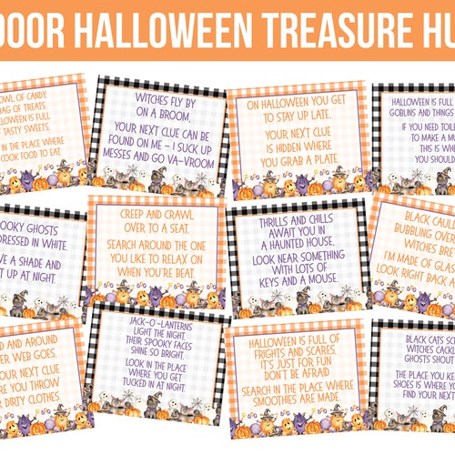 Outdoor Halloween Scavenger Hunt for Kids Halloween Treasure - Etsy