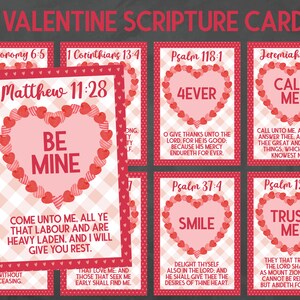 Scripture Valentine's Day Cards Scripture Valentine Gift | Etsy