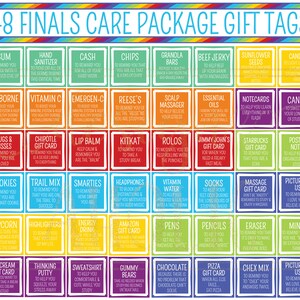 Finals Survival Kit or Care Package Printables - Final Exams Care ...