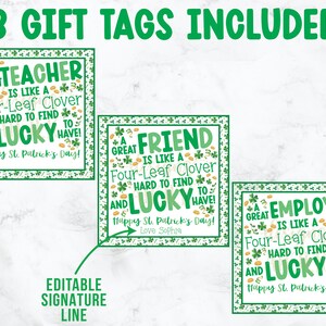 St. Patrick's Day Gift Tag St. Patrick's Day Friend Gift St. Patrick's ...